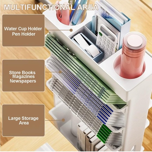 Storage & Organization | 5 Tier Multifunctional Utility Cart Organizer ...